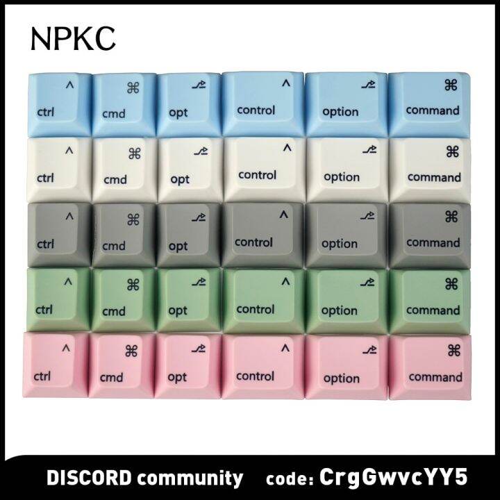 Cherry Height PBT Keycap White Green Personality Supplement Key ...