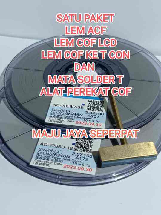 paket acf ac 7206u-18 + acf ac 2056R-35 + mata solder T lem perekat flexible cof bonding - untuk ...