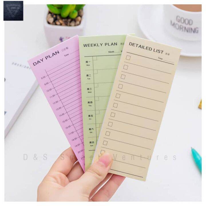 🇲🇾 D&S Daily Week Month To-do list Schedule Planning Sticky Notes ...