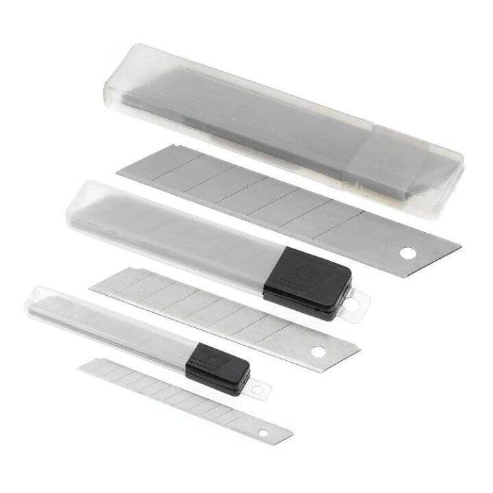 10 PCS Cutter Blade Refill with Safety Storage Sharp Blades 18mm and 9mm Disposable Blade ...