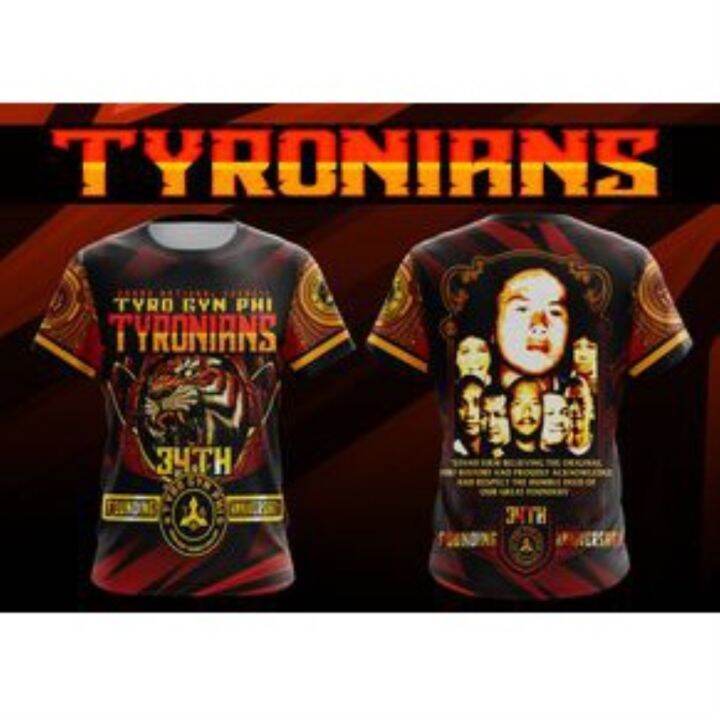 Tyronians 34th Anniversary Full Sublimation Shirt | Lazada PH
