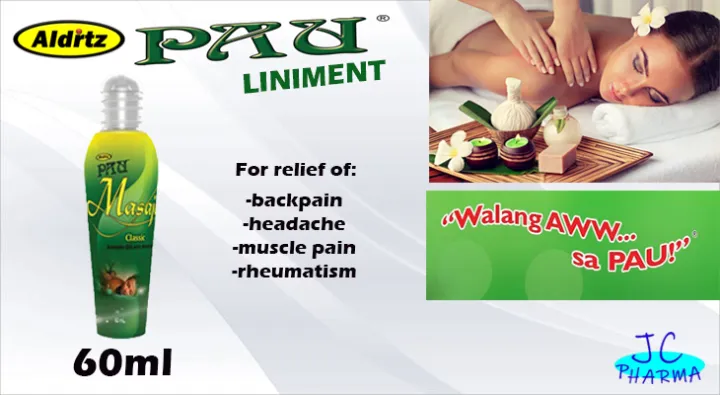 Authentic Aldritz Pau Liniment Masaje Classic (60ml) | Lazada PH