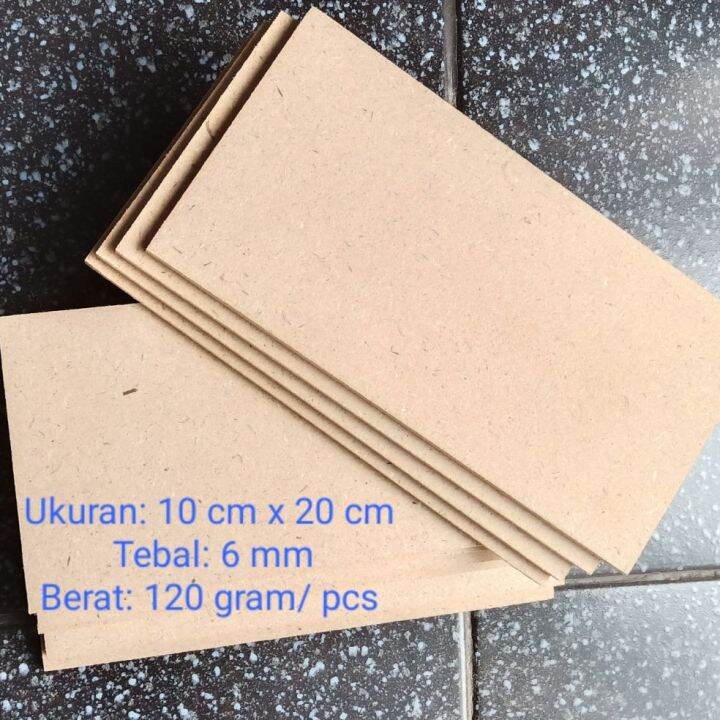 Kayu MDF ukuran 10 cm x 20 cm tebal full 6 mm 2 lembar | Lazada Indonesia