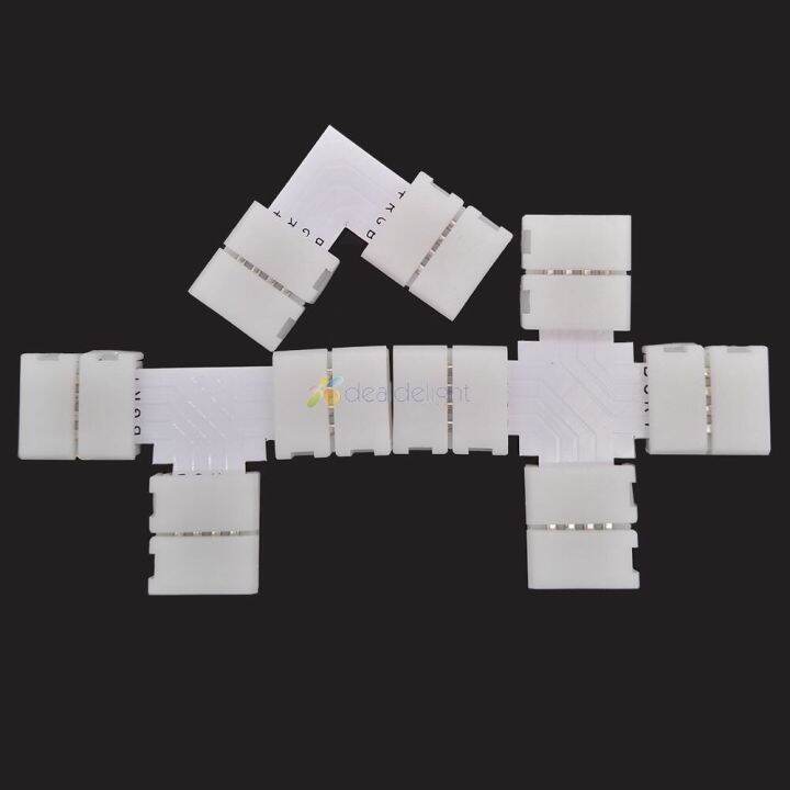 10pcs 4 Pin 10mm L Type T Type X Type Connector Rgb L T X Connector ...
