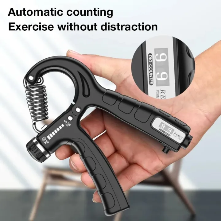 Gripper R-Shape Adjustable Countable hand Grip Strength Exercise ...