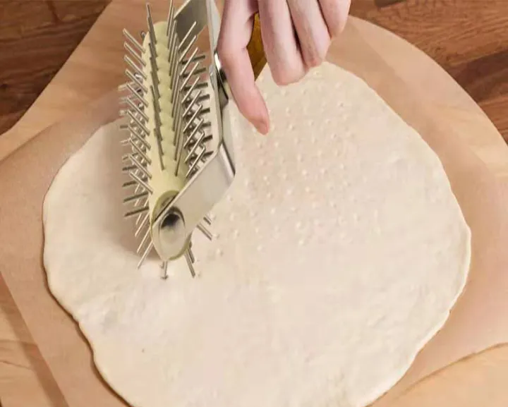 Roller needle roller stainless steel pizza puncher baking tool snack ...