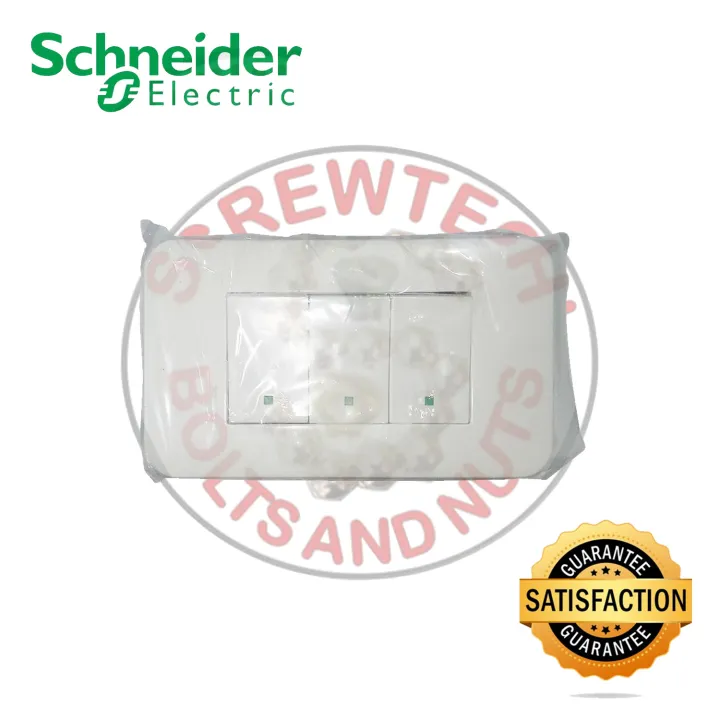 Switch Electric S-Flexi - 3 Gang 1 way , Standard (Schneider) | Lazada PH