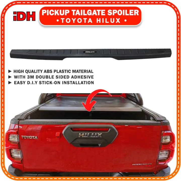 IDH TOYOTA HILUX | Pick Up Tailgate Trim Cover | Tail Gate Spoiler High ...