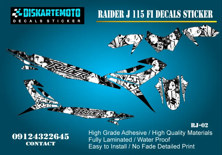 Raider j 115 fi decals sticker | Lazada PH