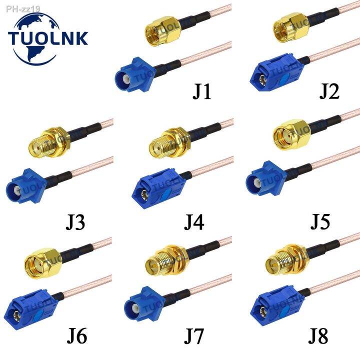 RG316 Coax Cable SMA Male Female Jack to Fakra C Male Connector Pigtail ...