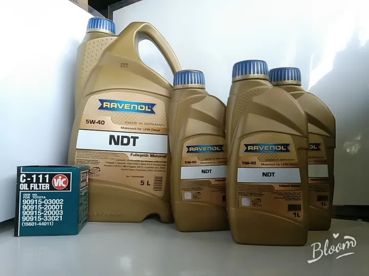 RAVENOL NDT Nord Duty Truck SAE 5W-40 5L+3L+FREE Vic Oil Filter C-111 ...