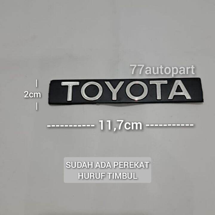 emblem logo mobil tulisan toyota untuk corolla | Lazada Indonesia