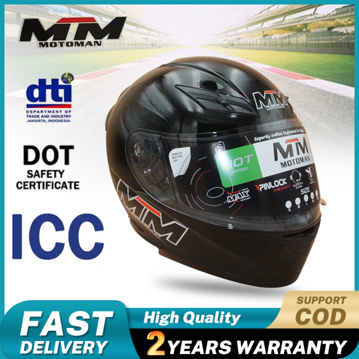 MTM full face helmet with icc helmet for motorcycle motorcycle helmet ...
