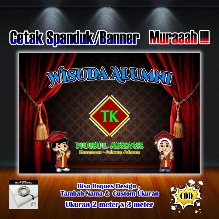 Spanduk Banner Acara Wisuda & Kenaikan Kelas Ukuran 2 meter x 3 meter | Lazada Indonesia