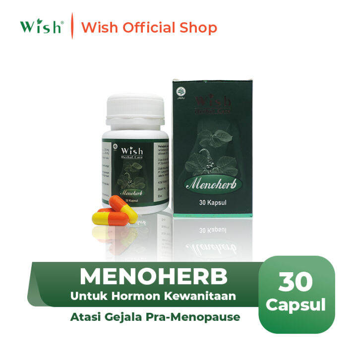 Menoherb - 30 Capsule Untuk mengatasi gejala pre menoupouse, menoupouse ...