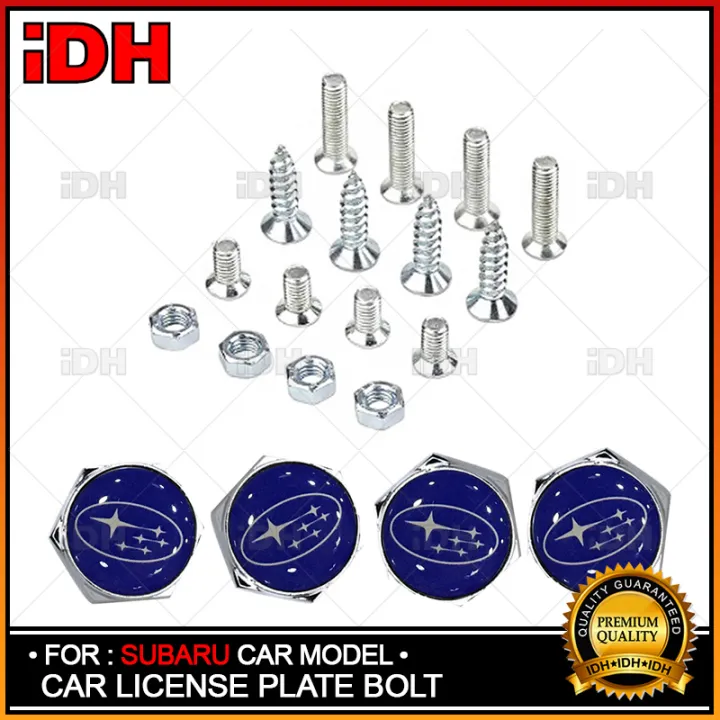 IDH 4Pcs/Set Car License Plate Frame Screws for SUBARU ( LPB-Sub-1 ...