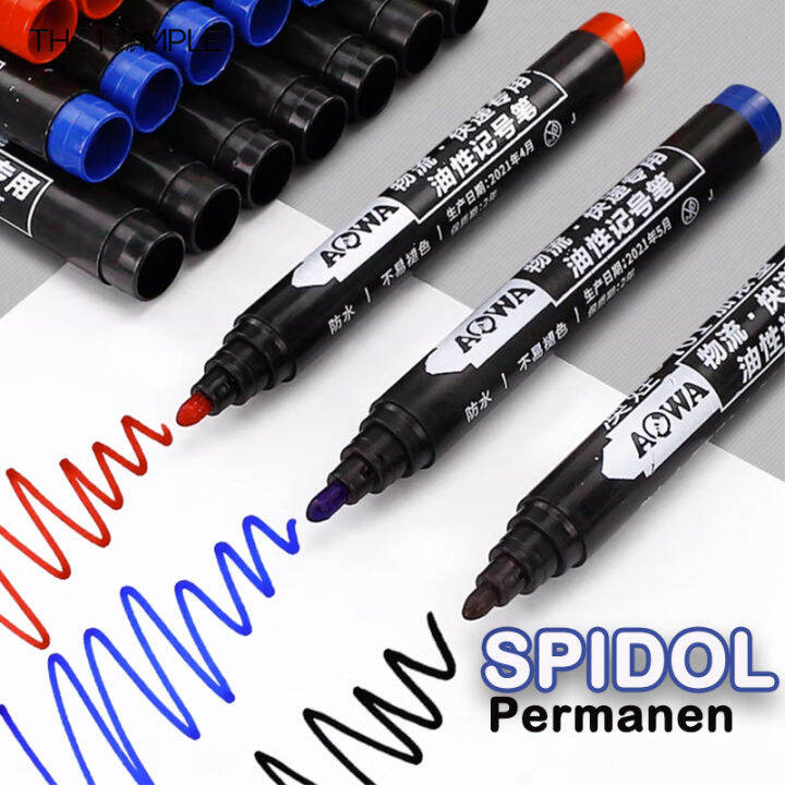 Permanent Marker Spidol Permanen Round Tip-THIMPLE | Lazada Indonesia