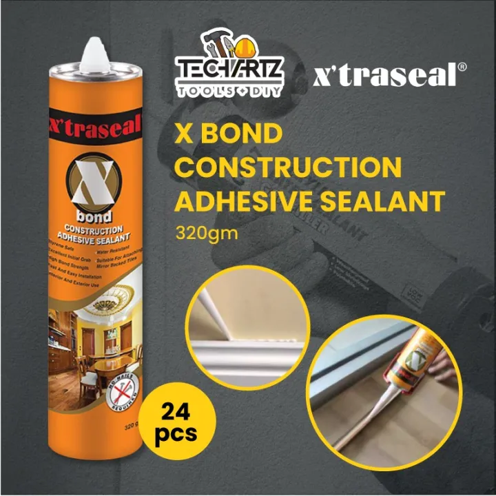 Xtraseal X-Bond Construction Adhesive Silicone Sealant X'traseal No More Nails X 24pcs | Lazada