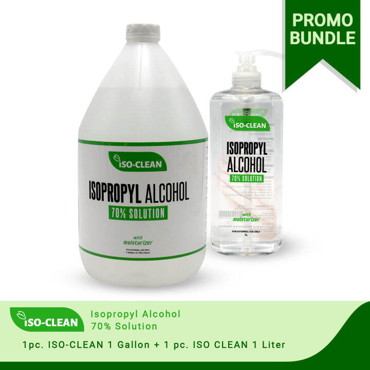 ISO-CLEAN Isopropyl Alcohol 70% Solution w/ Moisturizer 1 Gallon (3 ...