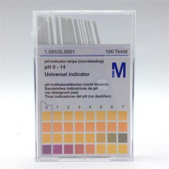 MERCK pH-Indicator strip (non-bleeding) pH 0-14 กระดาษ พี.เอช. 0-14 ...