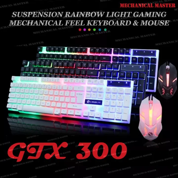Limeide GTX300 Colorful LED Backlight Ergonomic Mechanical Gaming ...