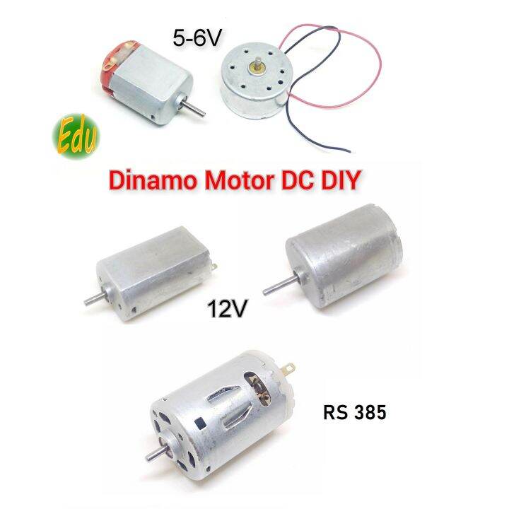 Dinamo Motor DC 3V 6V 12V DIY Untuk Mainan RC Arduino Kincir Kipas ...