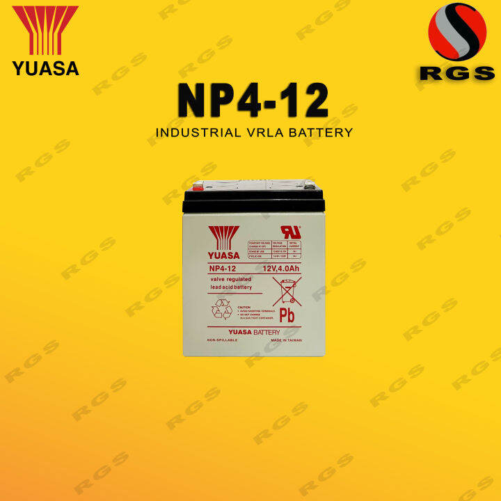 Yuasa NP4-12 VRLA Industrial Battery | Lazada PH
