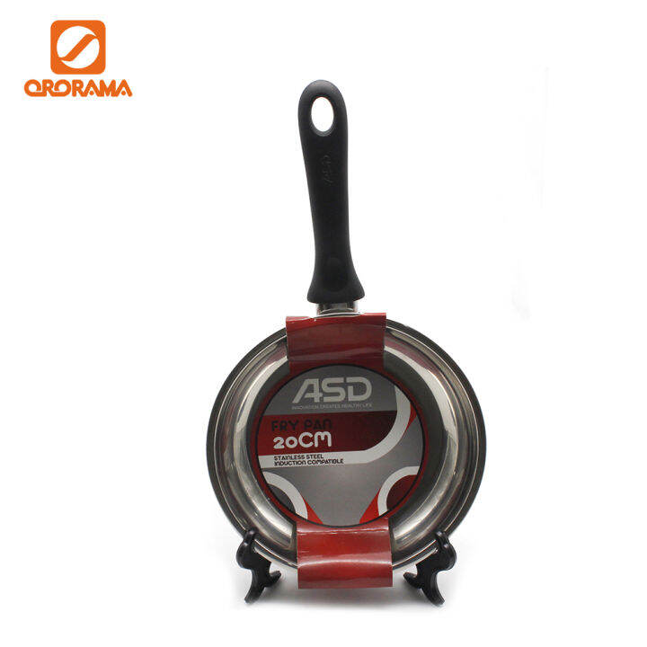 Frying Pan 20cm Stainless Steel Induction Compatible Quick Heating Save ...