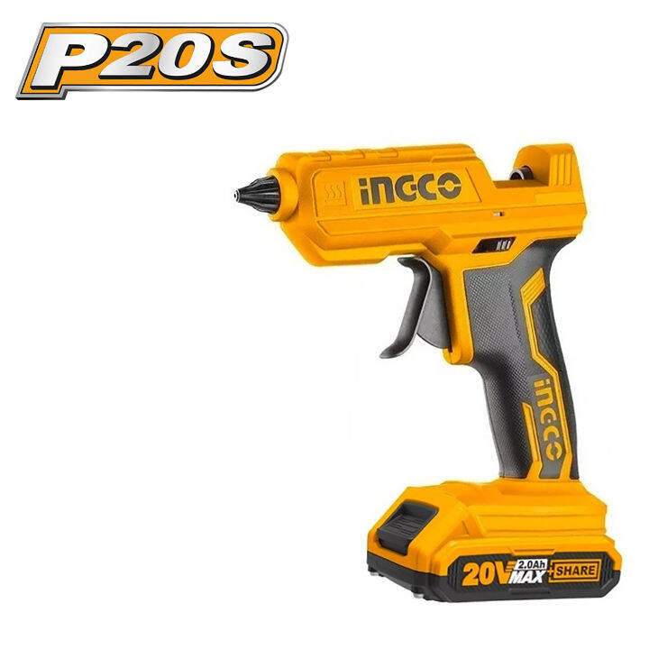 INGCO by Winland Powershare P20 Lithium-Ion Cordless Glue Gun 20V ...