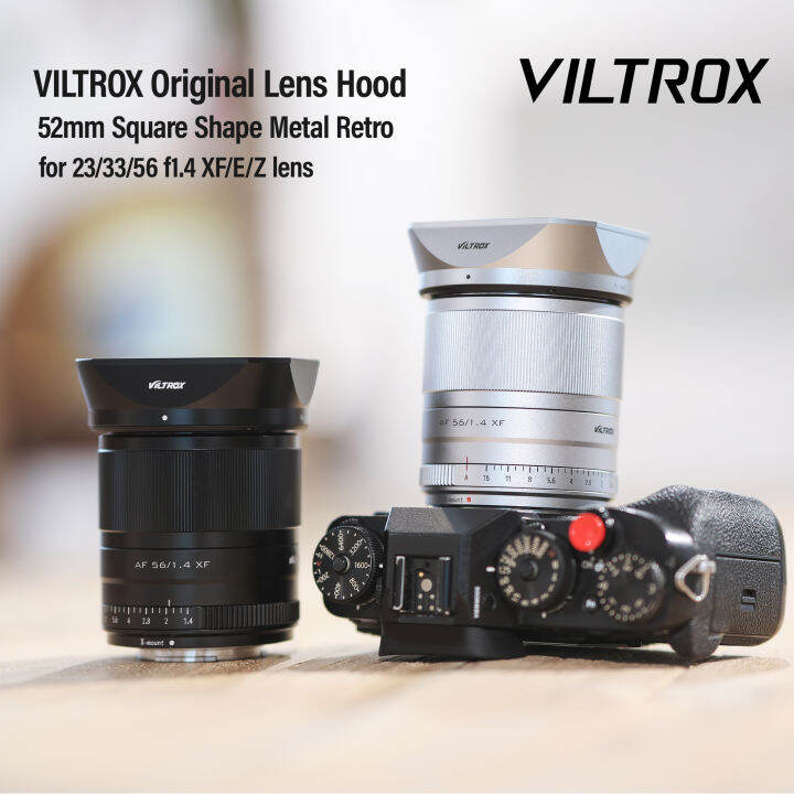 Viltrox 23mm 33mm 56mm F1 4 Original Square Shape Hood Metal R 52mm For