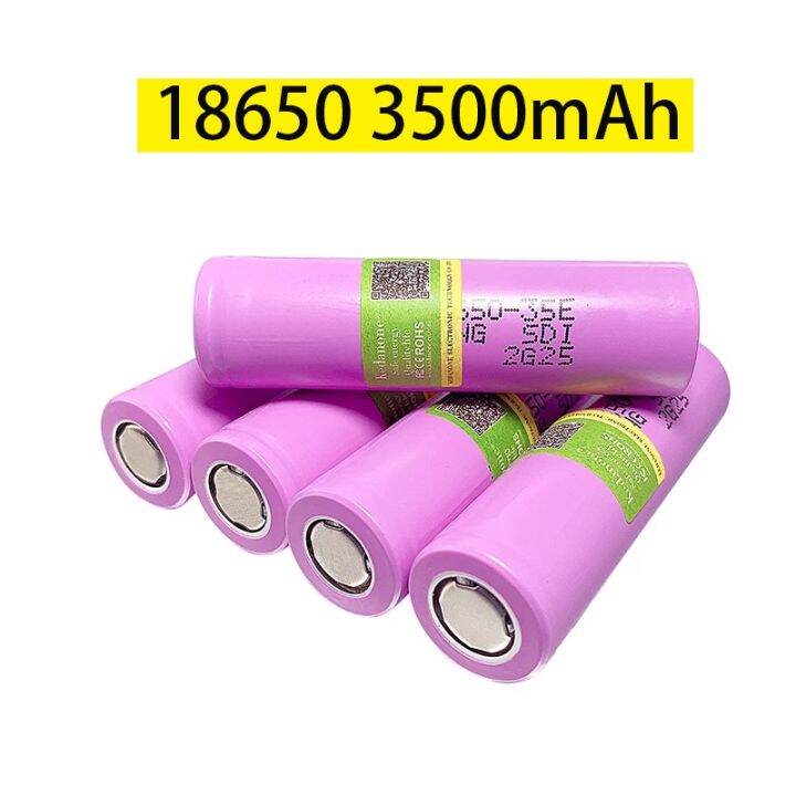INR18650 35E 3.7V 3500mAh 20A Pengosongan 18650 Baterai Li-ion 3.7V ...