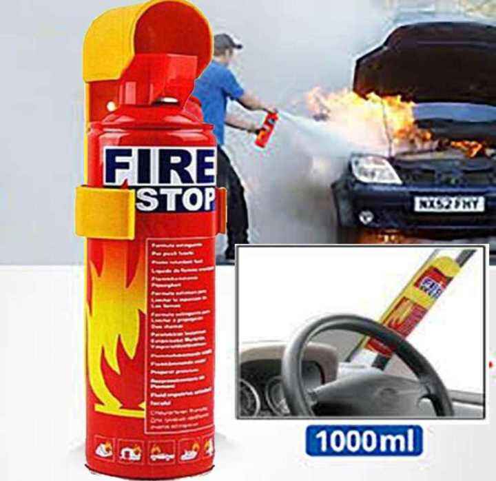 Mini Portable Fire Extinguisher for Car and home use 1000ml - With ...
