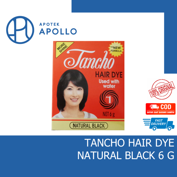 TANCHO HAIR DYE 6GR PEWARNA HITAM RAMBUT CAT RAMBUT | Lazada Indonesia