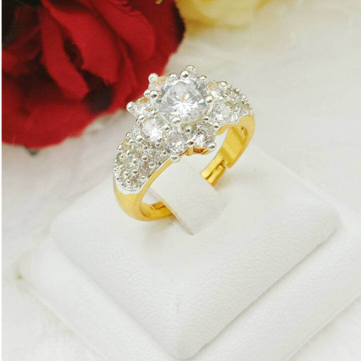 JIJD W93แหวนแฟชั่น*** แหวนฟรีไซส์** แหวนเพชร แหวนเล็กๆน่ารัก งานสวยๆ ...