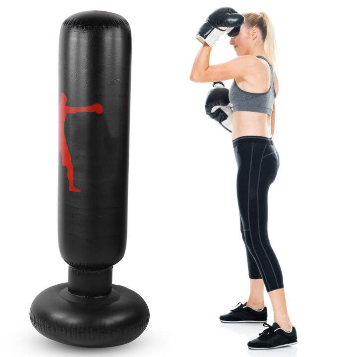 [Wondering] 160CM Fitness Inflatable Punching Bag Bounce Back Free ...