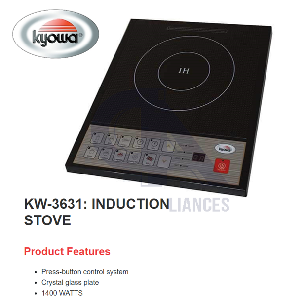 Kyowa Induction Cooker Stove with Pre Set Selection Original 1 Year ...