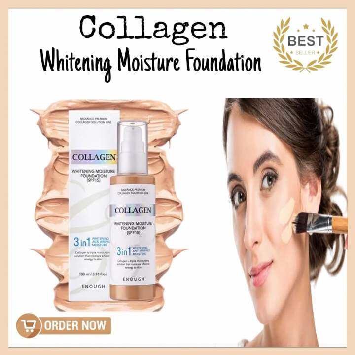 ORIGINAL 3IN1 ENOUGH COLLAGEN WHITENING MOISTURE FOUNDATION SPF15 ...
