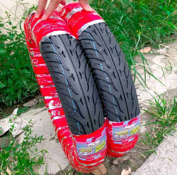 ban metik ukuran 80/90-14 dan 90/90-14 sepasang depan belakang ban beat vario mio genio fino ...
