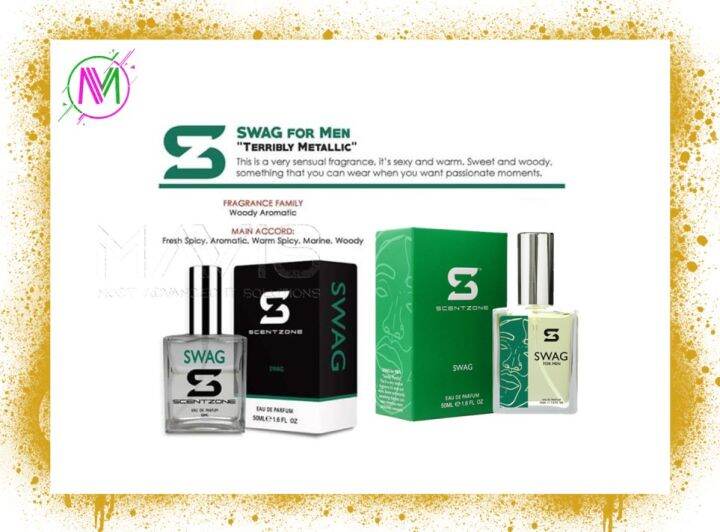 ScentZone Eau de Parfum "SWAG" for HIM | Lazada PH