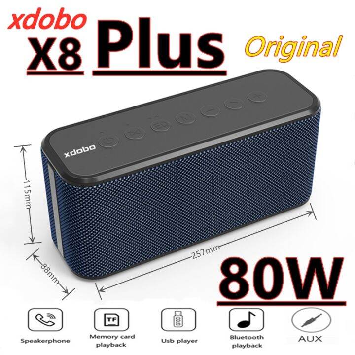 2 Xdobo X8 Plus ลำโพงบลูทูธ80W High Power Outdoor Waterproof Super Bass Subwoofer TWS Stereo ...