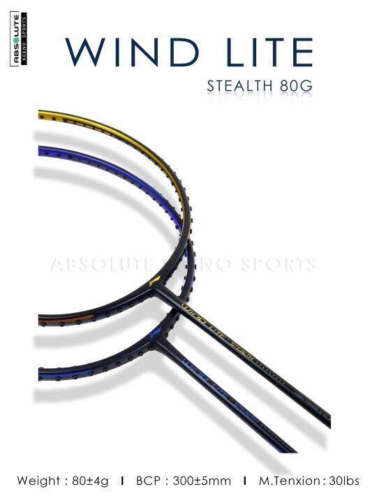 Li-Ning WIND LITE STEALTH 80G Badminton Racket | Lazada
