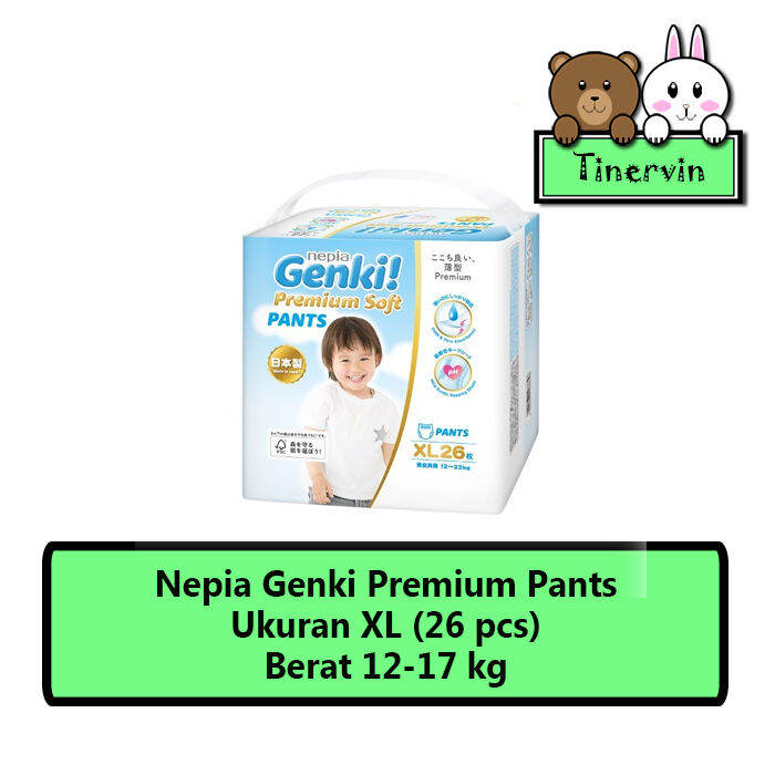 Nepia Genki Premium Soft Pants XL | Lazada Indonesia