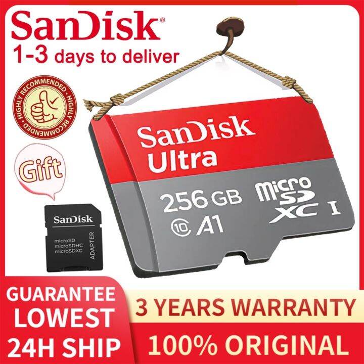 【Special Sale】 Original SanDisk Memory Card 64GB 128GB 256GB 512GB Micro SD Card Class10 UHS-1 ...
