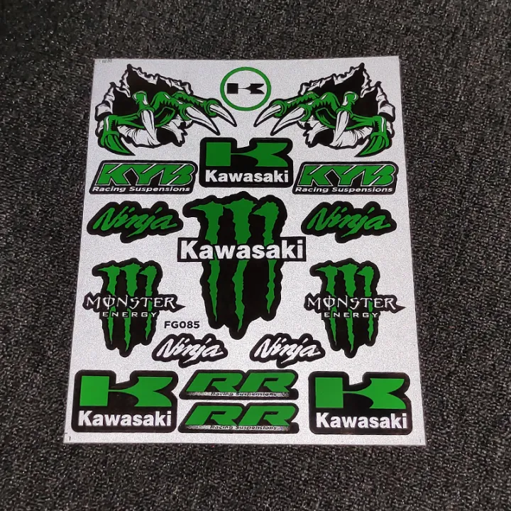 bike Motorcycle Monster Energy emblem Stickers helmet Decal waterproof ...