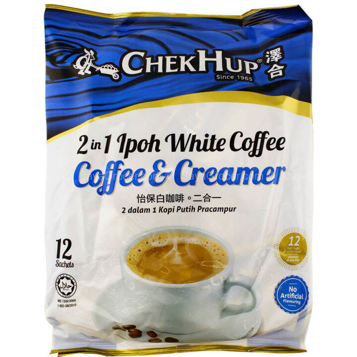 CHEK HUP 2-In-1 White Coffee - COFFEE AND CREAMER (12 Sachets) | Lazada PH