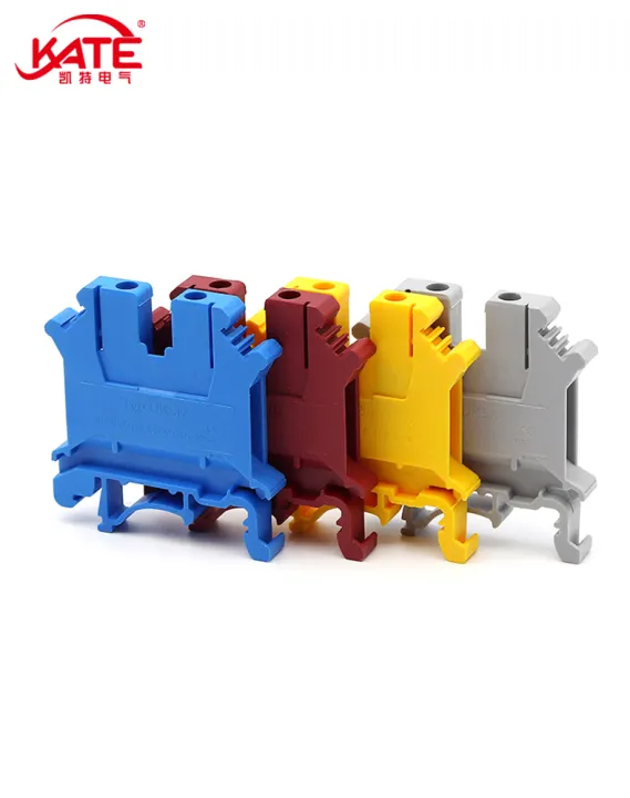 KATE UK-25N Terminal Block Universal Wire Conductor DIN Rail Screw Type ...