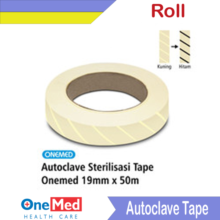 Autoclave Tape Isolasi Lakban Medis Onemed | Lazada Indonesia