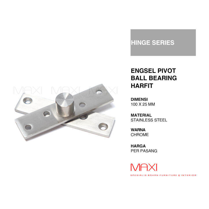 ENGSEL PIVOT TENGAH 4 INCH / 100 MM - ENGSEL JENDELA STAINLESS STEEL ...