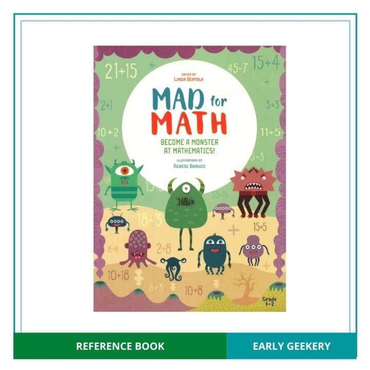 MAD FOR MATH - MONSTER / math activity book | Lazada PH