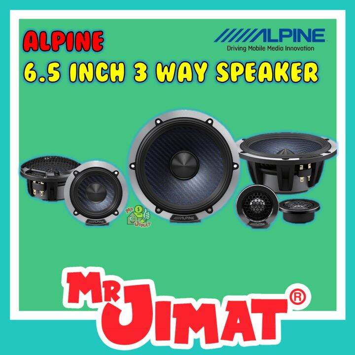 Alpine 6.5 inch 3 Way Component Speaker, DP-653 | Lazada